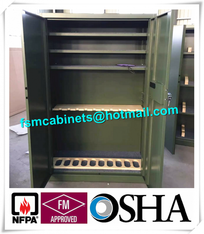 Fireproof Gun Safety Storage Cabinet , Industrial Safety Cabinets For ...