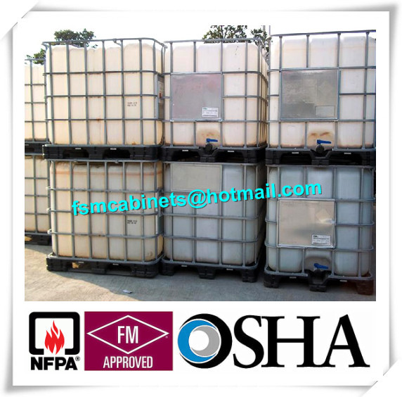Industry Galvanized 1000L IBC Tank For Liquid , Flammable Fire ...
