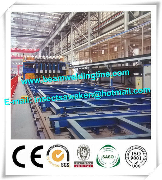 Hydraulic Longitudinal T Beam Welding Machine With Gantry Framework