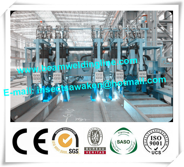 Multi Pole Longitudinal H Beam Welding Line for Shipyard Welding