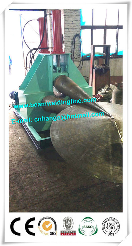 Hydraulic Steel Plate Cone Roll Bending Machine , Hydraulic Press Brake ...