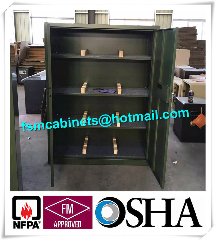 Fireproof Gun Safety Storage Cabinet , Industrial Safety Cabinets For ...