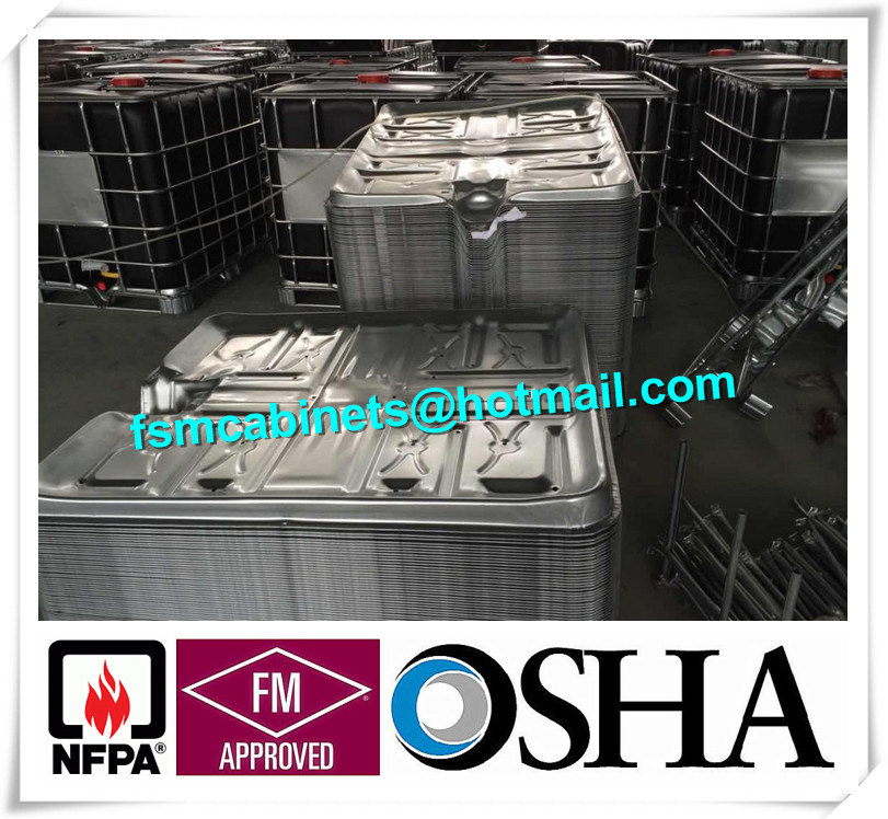 1000L IBC Fire Resistant Cabinet Galvanized Leak Proof IBC Tank For Liquid