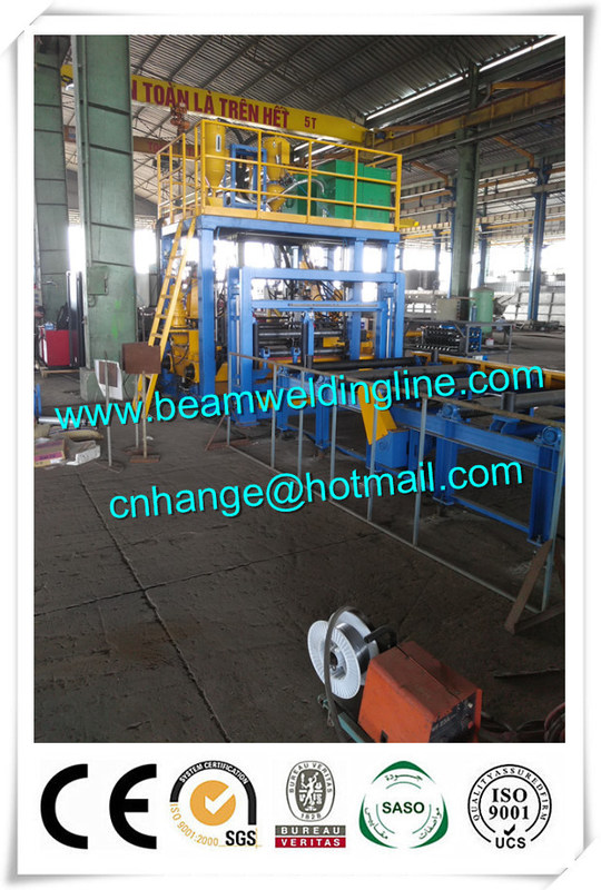 Horizontal Welding For H Beam Production Line , Horizontal Welding Machine