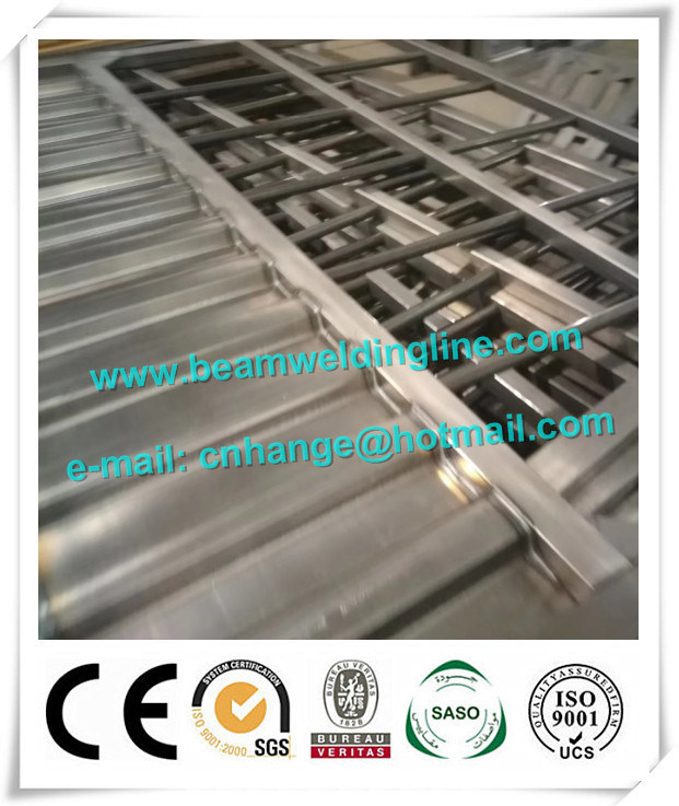 Automatic H Beam Welding Line , Corrugated Web Beam Welding Machine