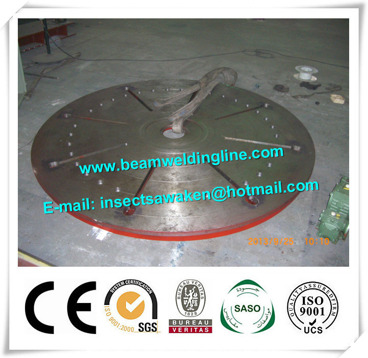 Custom Large Rotary Pipe Welding Positioner Used With T Slot Screws